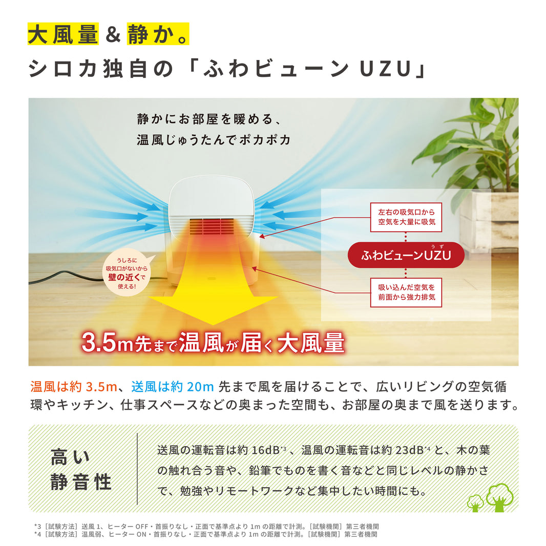HOT&COOL サーキュレーター ポカクール SH-CD131 | シロカオンラインストア